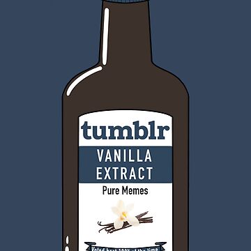 "Tumblr Vanilla Extract Meme" Sticker for Sale by MollyTamolly | Redbubble