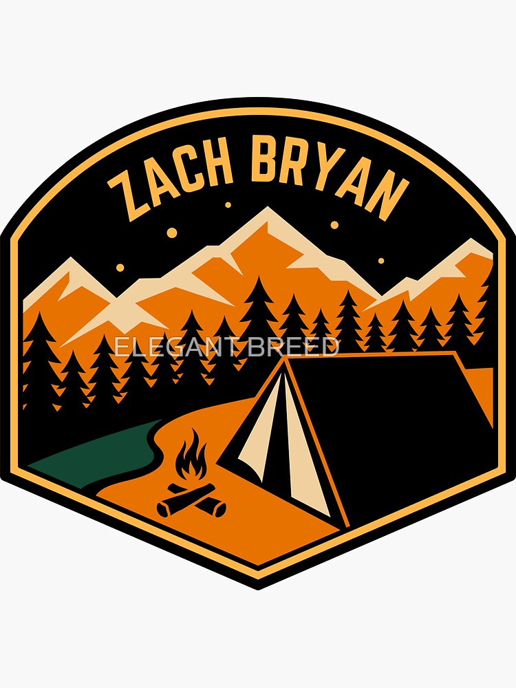 "Zach bryan something in the orange" Sticker for Sale by Kerzazi | Redbubble