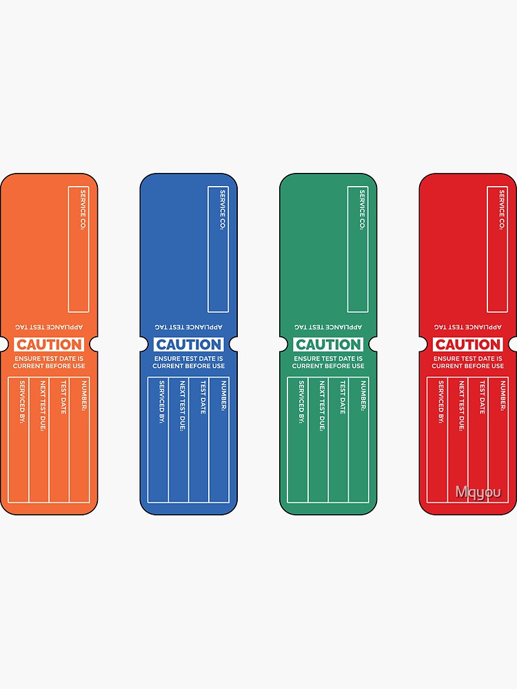 "tested inspected equipment tag" Sticker for Sale by Mqyou | Redbubble