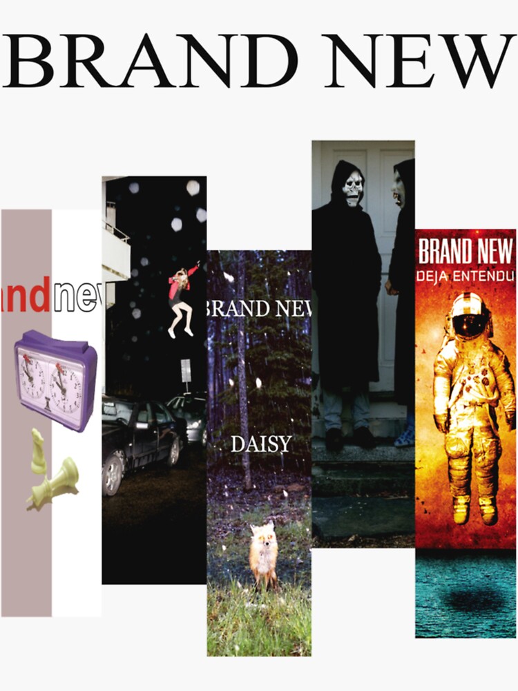 "Brand New Band" Sticker for Sale by gearbut114 | Redbubble