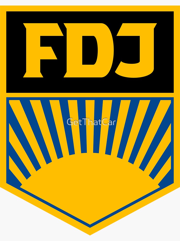 "FDJ - Free German Youth Logo" Stickerundefined by VEB Ostladen | Redbubble