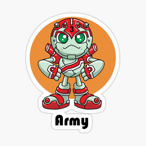 "Robot Army Robots Robotics" Sticker for Sale by ProjectX23 | Redbubble