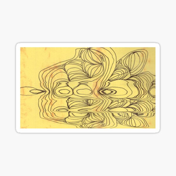 "Doodle scan" Sticker for Sale by Leiatriesart | Redbubble
