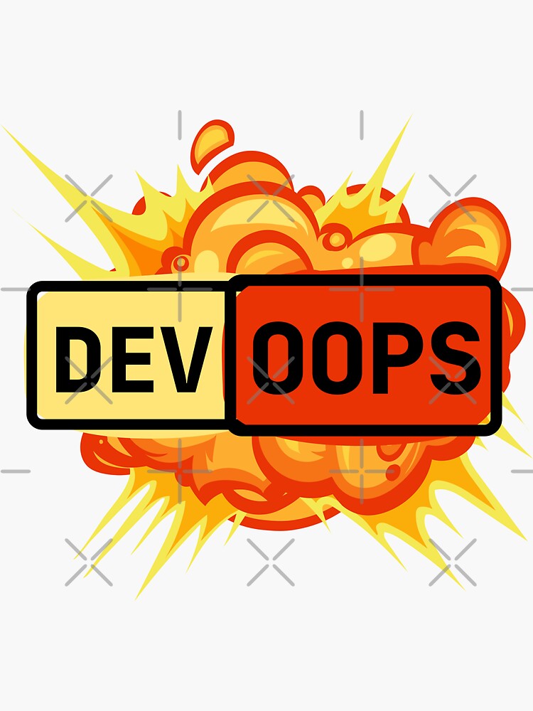 "DevOops DevOps sticker" Sticker for Sale by codepuns | Redbubble