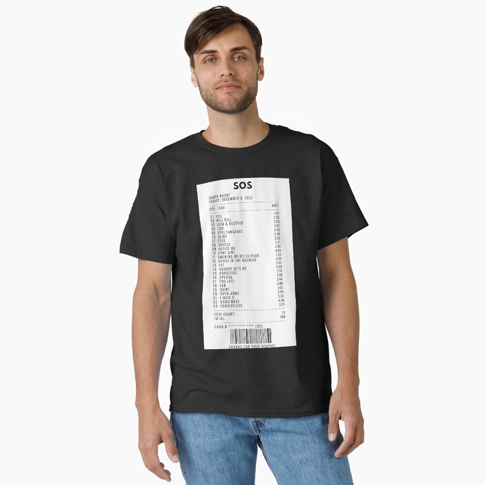 "SOS receipt" Sticker for Sale by 1xstonee-shop | Redbubble