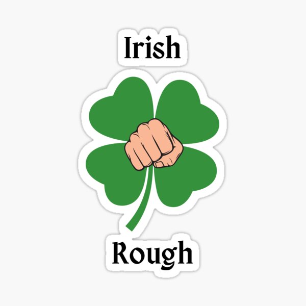 "Irish Rough Sticker" Sticker for Sale by LivingBold | Redbubble