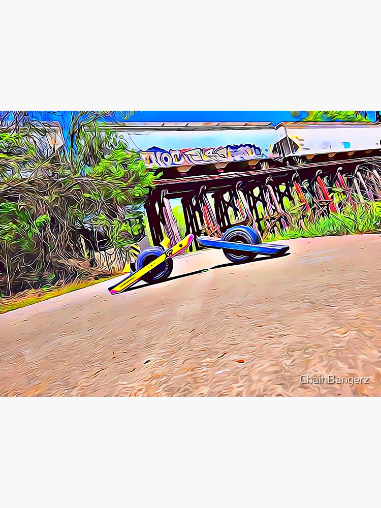 "Onewheel Trail Riding Artwork for Onewheel Float On Train Track ...
