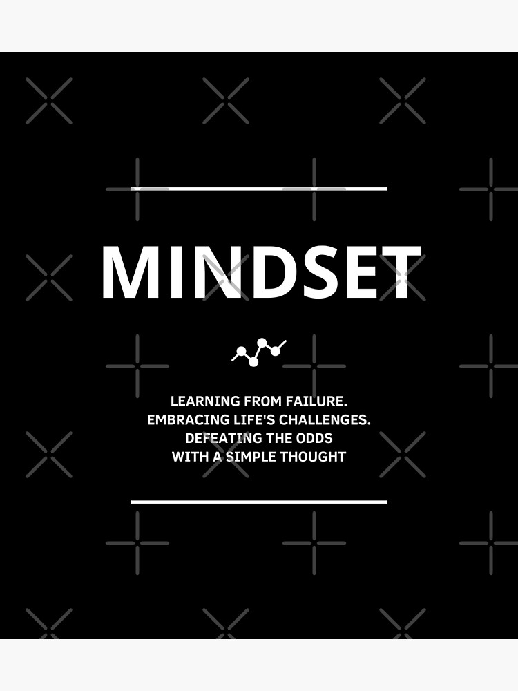 "Mindset Definition | Motivational Mindfulness Sign Quote, Mindset Is ...