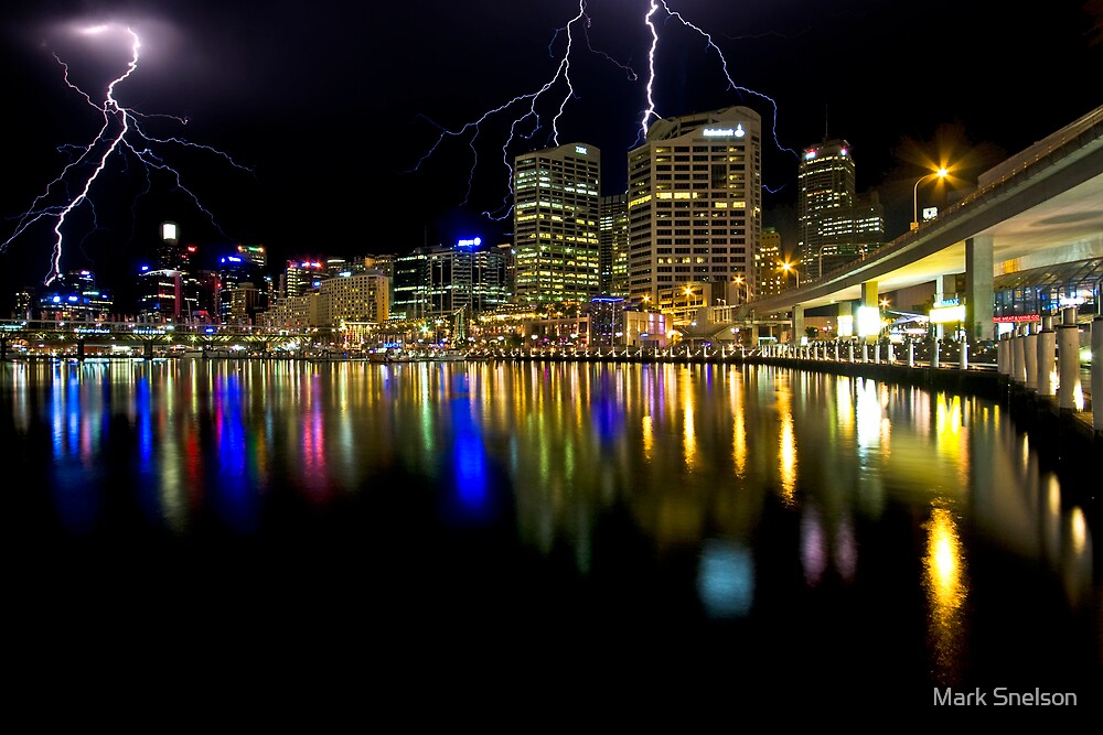"Stormy Darling Harbour" by Mark Snelson | Redbubble