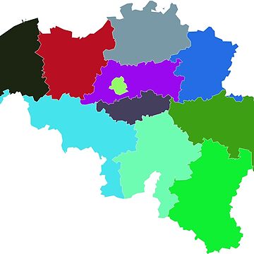 "Belgium Color Map" Sticker for Sale by Pixel4Art | Redbubble