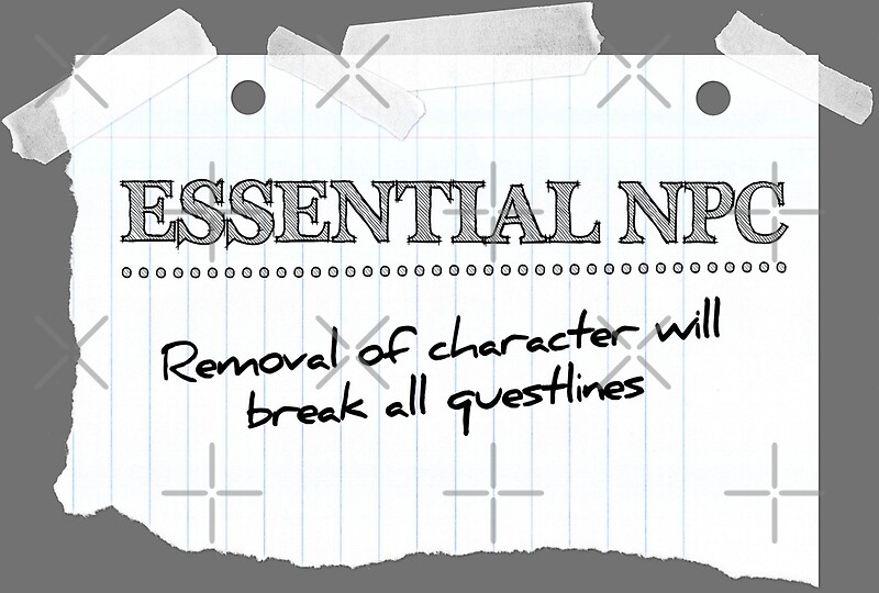 "Essential NPC - Labeled For Your Convenience" by themintymonster ...