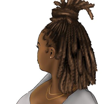 "Loc’d | Black Girl Art" Sticker for Sale by KianaKearneyart | Redbubble