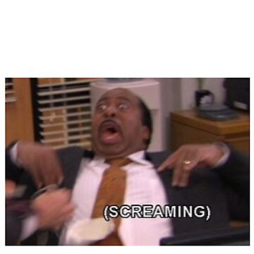 "Stanley screaming" Sticker for Sale by emileeannew | Redbubble