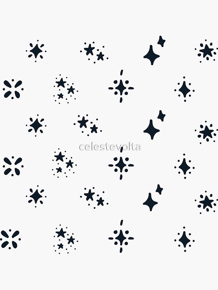 "Mini Cute Little Blue Stars for journaling doodle Pack hand drawn ...