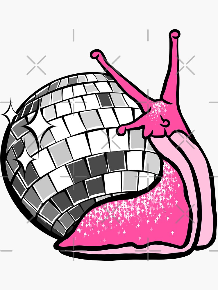 "Disco Snail" Sticker for Sale by izzyfaye | Redbubble