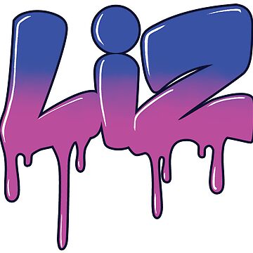"Liz Name Graffiti" Sticker for Sale by MCustoms | Redbubble