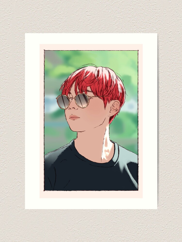 "Sunglasses Tae" Art Print for Sale by bokumuteki | Redbubble