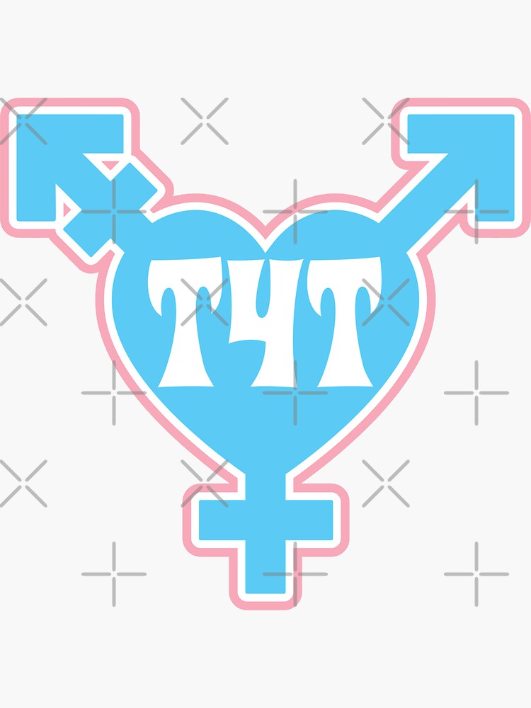 "T4T - Transgender symbol- Blue - Valentines Trans Pride" Sticker for ...