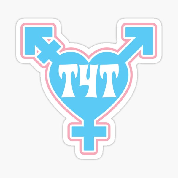 "T4T - Transgender symbol- Blue - Valentines Trans Pride" Sticker for ...