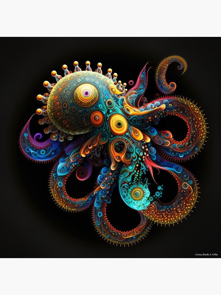 "Octopus 0008, A captivating representation of a digital octopus ...