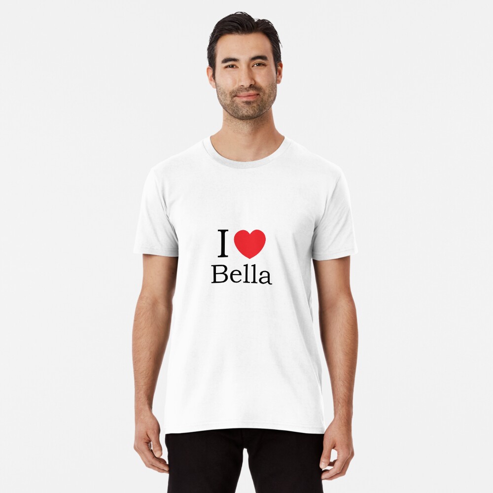 "I Love Bella - With Simple Love Heart" Sticker for Sale by ...