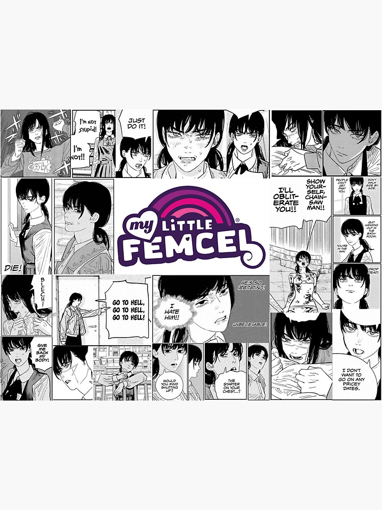 "Femcel Asa Anime" Sticker for Sale by 1hardliner | Redbubble