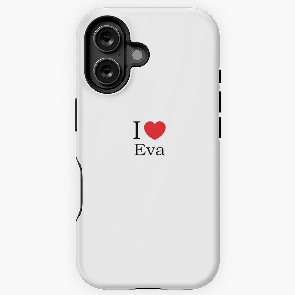 "I Love Eva - With Simple Love Heart" Sticker for Sale by theredteacup ...