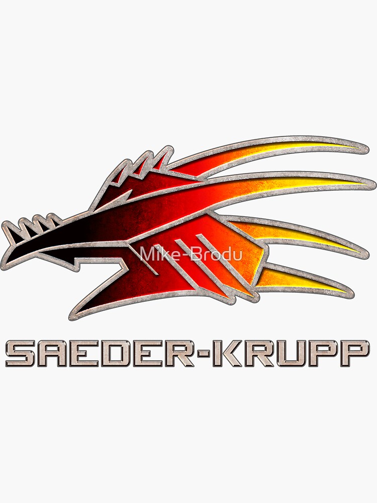 "Saeder Krupp" Sticker for Sale by Mike-Brodu | Redbubble