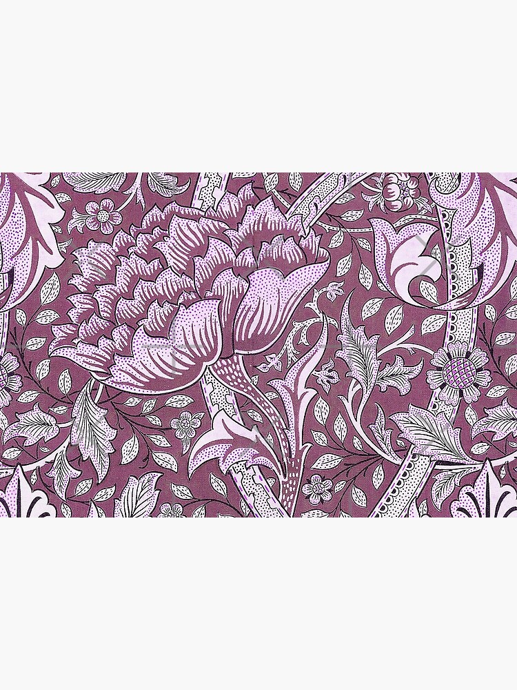Plum: HD William Morris Windrush Bath Mat