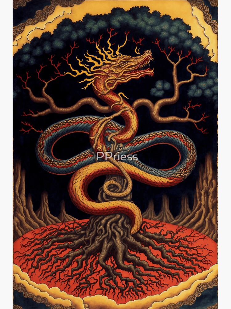 "Carl Jung - Tree Serpent in Forest - Psychology, transformation ...