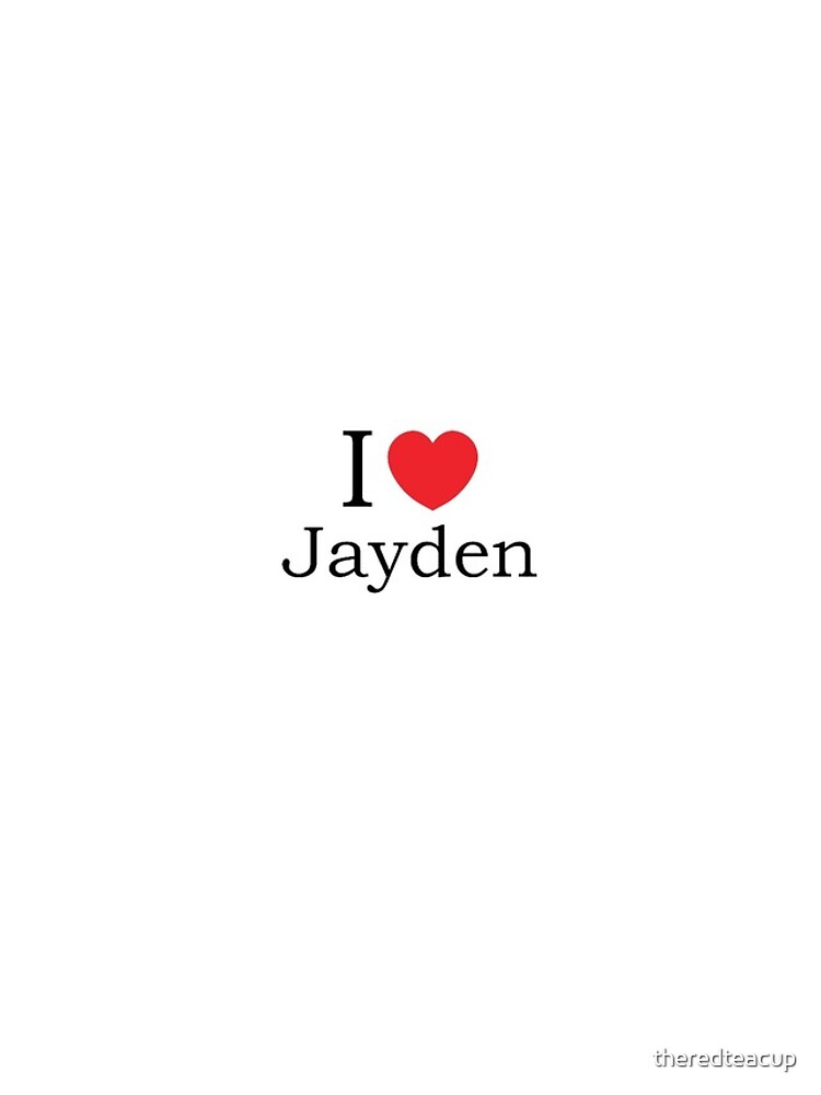 "I Love Jayden - With Simple Love Heart" iPhone Case for Sale by ...