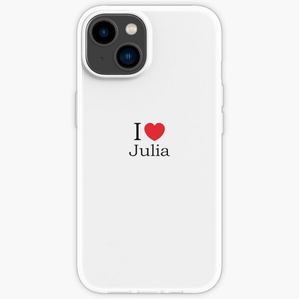 "I Love Julia - With Simple Love Heart" iPhone Case for Sale by ...