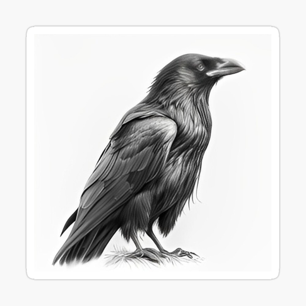 Raven Bird Drawing