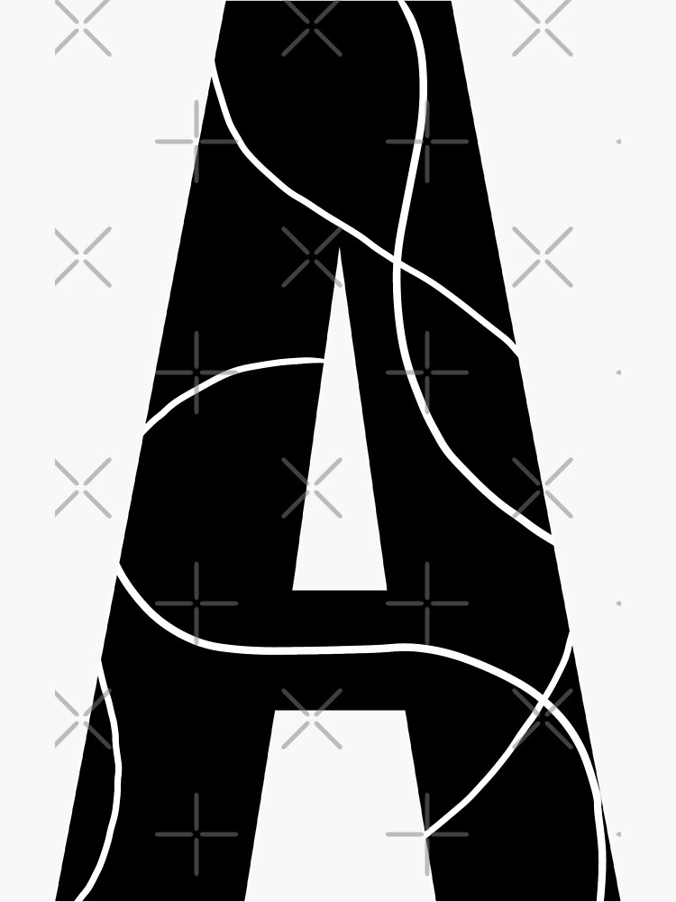"A alphabet black color stylish Monogram - letter A / initial A ...