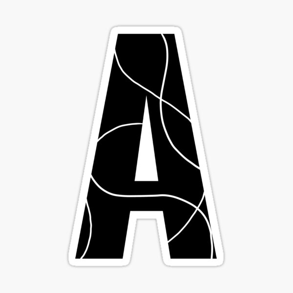 "A alphabet black color stylish Monogram - letter A / initial A ...