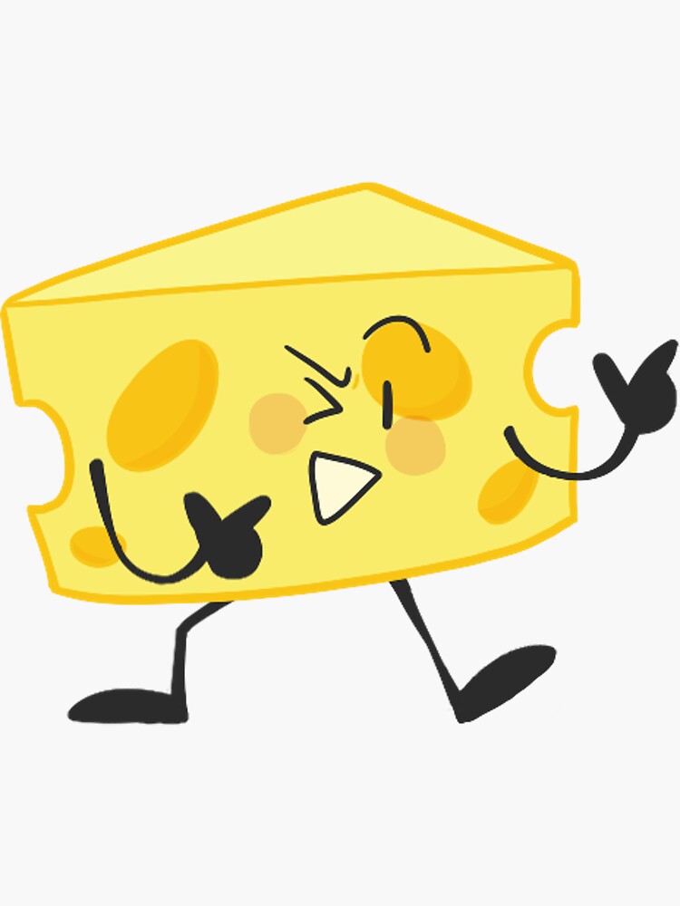 "cheesy inanimate insanity " Sticker for Sale by LeighWalter | Redbubble