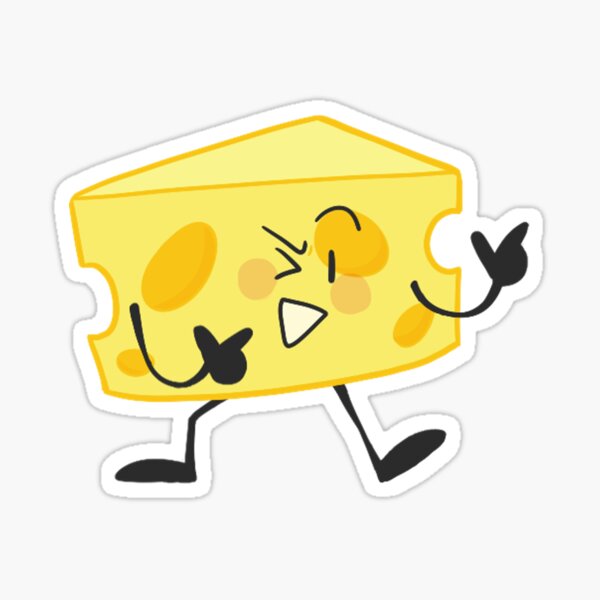 "cheesy inanimate insanity " Sticker for Sale by LeighWalter | Redbubble