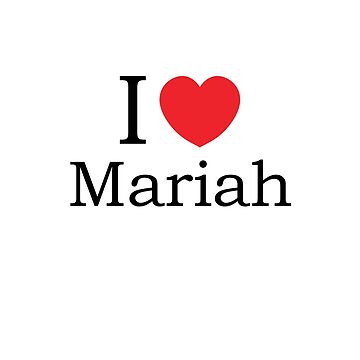 "I Love Mariah - With Simple Love Heart" Sticker for Sale by ...