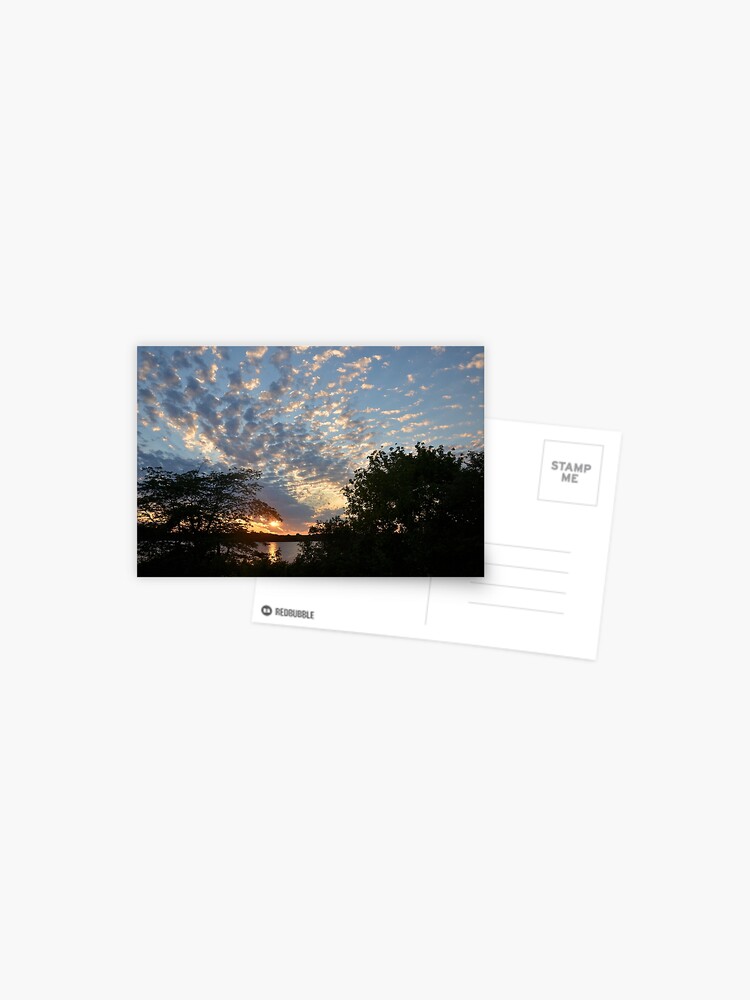 "Sunset Across Mozingo Lake" Postcard for Sale by Ben Waggoner | Redbubble