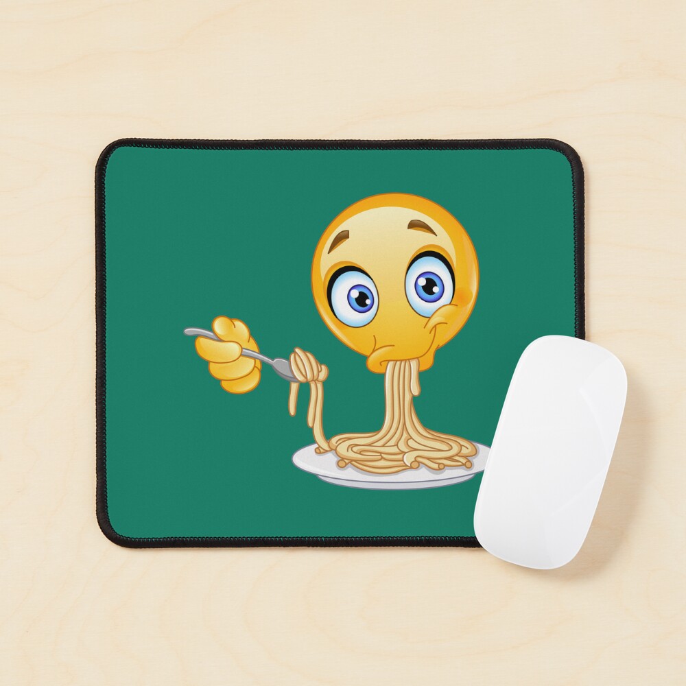 "Emoji Eating Spaghetti" Sticker for Sale by yayayoy | Redbubble