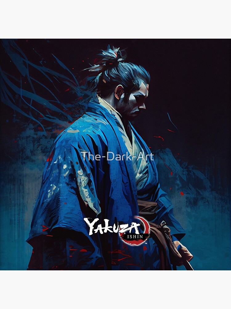 Yakuza Ishin Samurai in Blue Robes, like a Dragon. Premium Matte ...