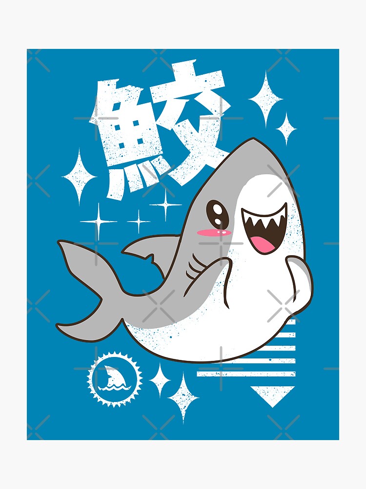 "Kawaii Shark" Sticker for Sale by vincenttrinidad | Redbubble