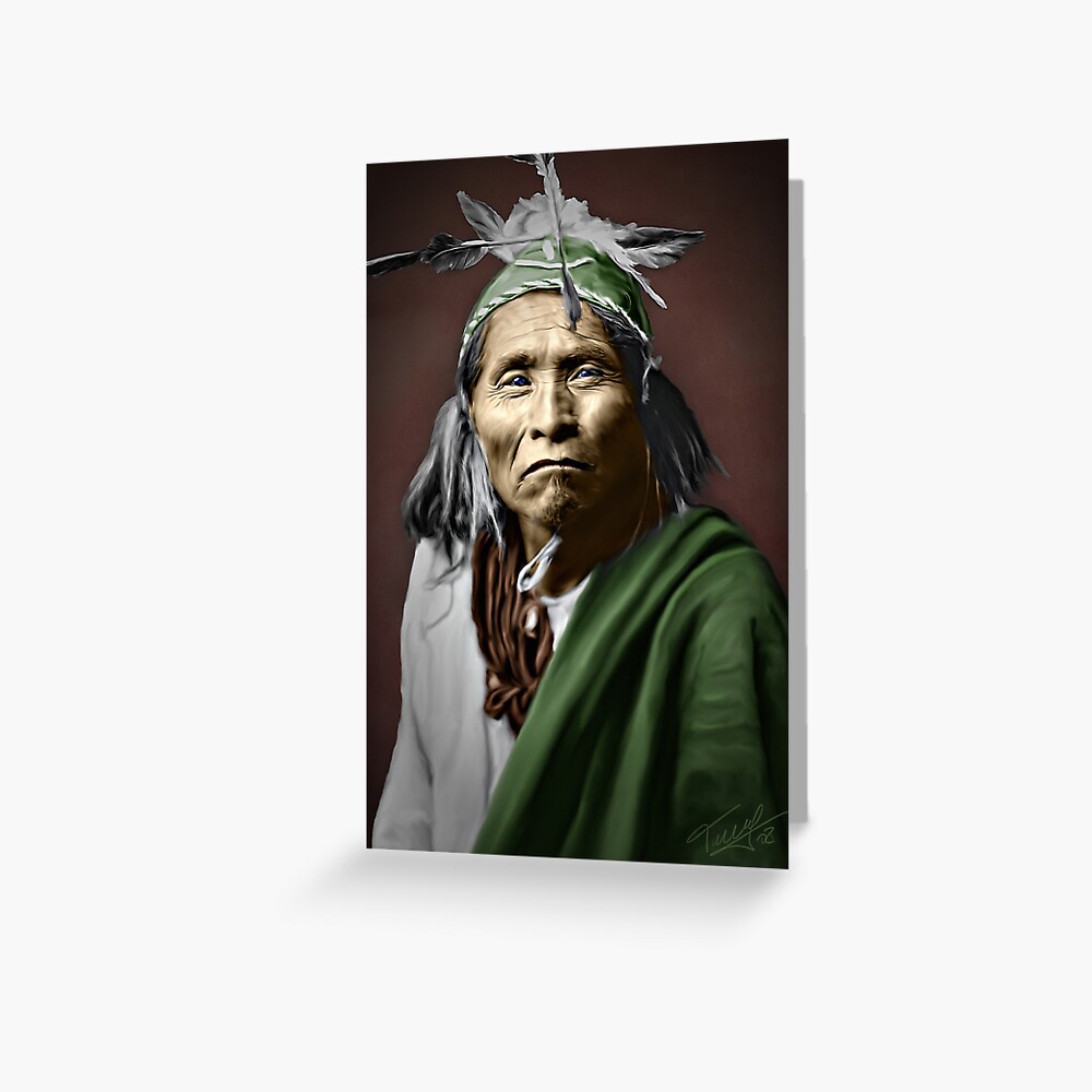 "Apache Indian" Greeting Card by tuku | Redbubble