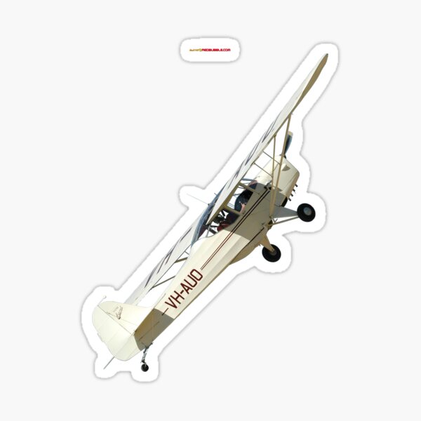 "Plane & Simple Design-Auster VH-AUO" Sticker by muz2142 | Redbubble