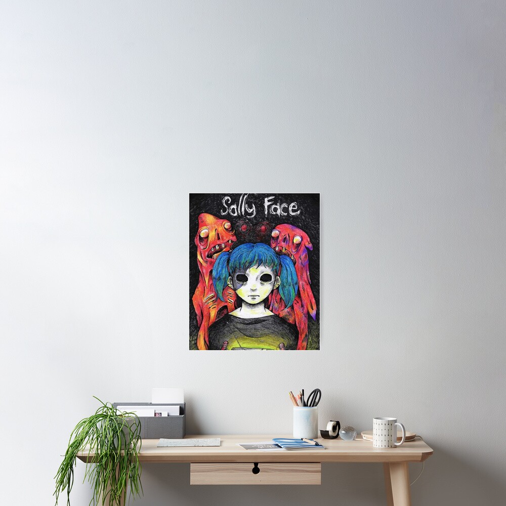 "Sally Face Poster" Poster for Sale by Boutiqueusi | Redbubble