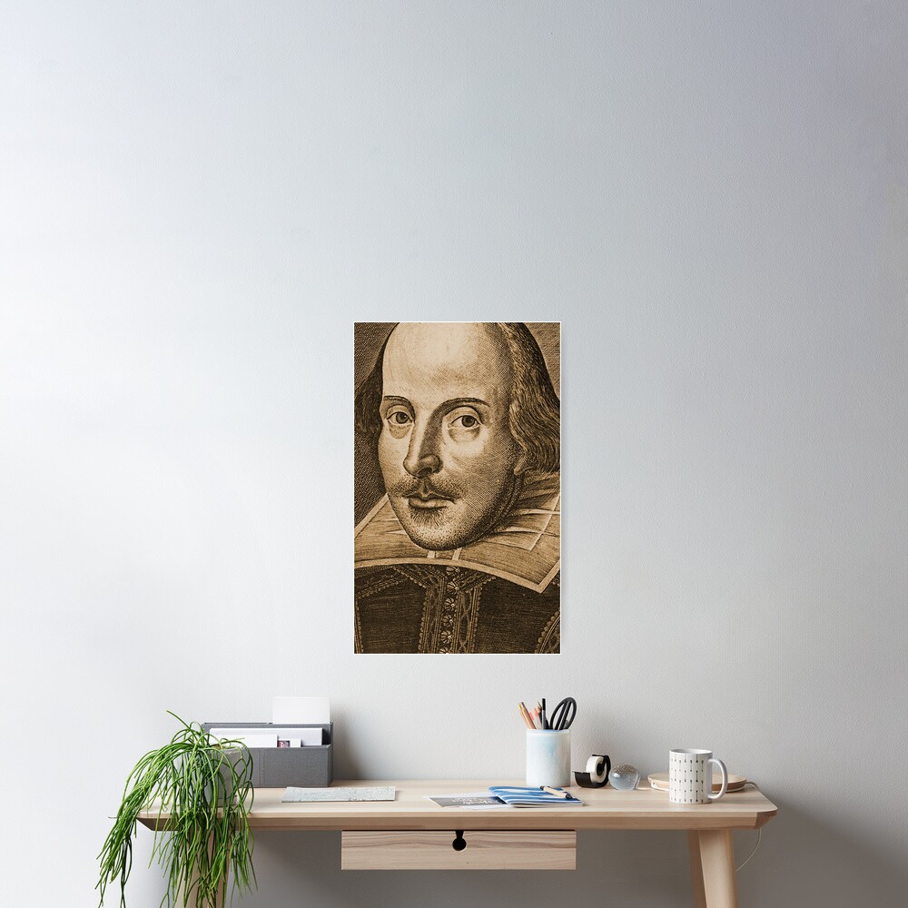 "Shakespeare Droeshout Engraving Portrait" Poster by incognitagal ...