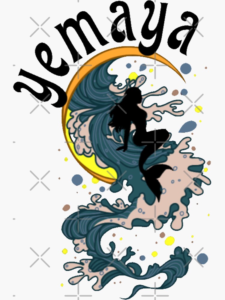 "YEMAYA" Sticker for Sale by JASCKSHIRTS | Redbubble