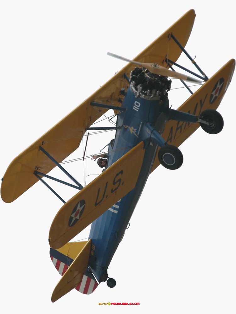 "Plane & Simple - Boeing Steerman VH-LSJ" Sticker for Sale by muz2142 ...