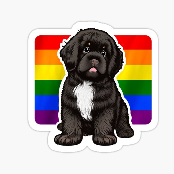 "Newfie Pride" Sticker for Sale by AIArtCo | Redbubble