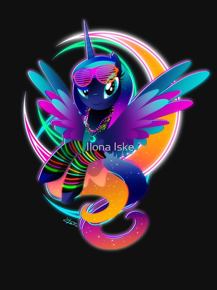"Synthwave Princess Luna" T-shirt for Sale by TornadoTwist | Redbubble ...